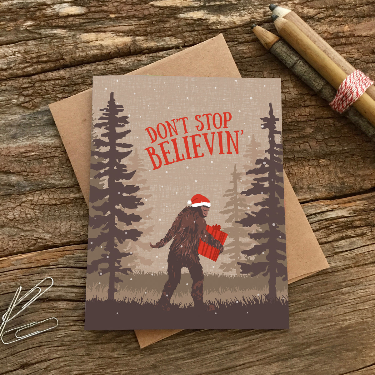 DON'T STOP BELIEVIN' HOLIDAY CARD – Modern Printed Matter