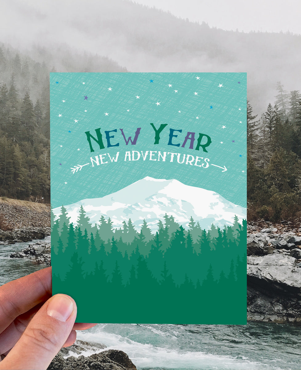 NEW YEAR NEW ADVENTURES CARD – Modern Printed Matter