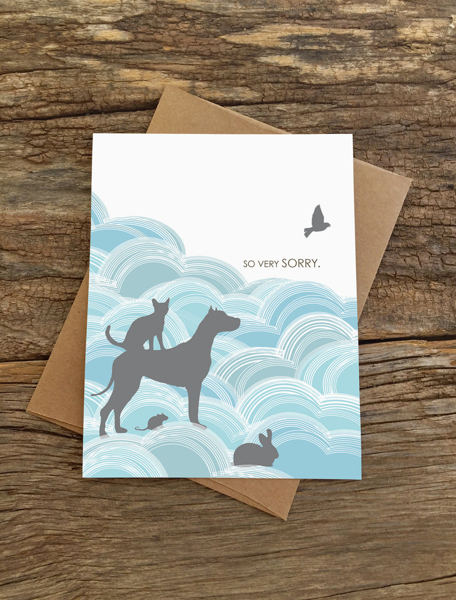 SO VERY SORRY PET SYMPATHY CARD – Modern Printed Matter