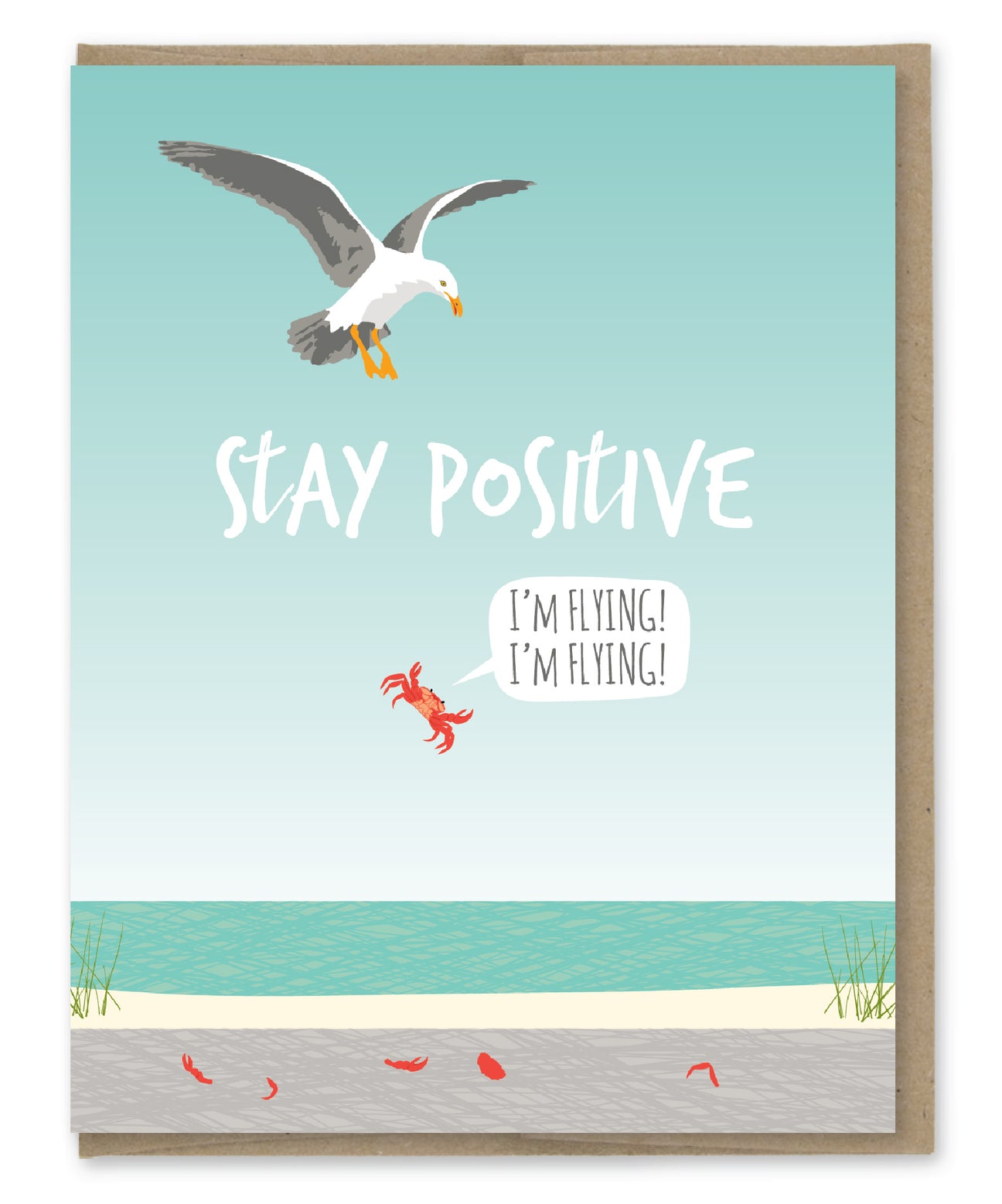 STAY POSITIVE CARD – Modern Printed Matter