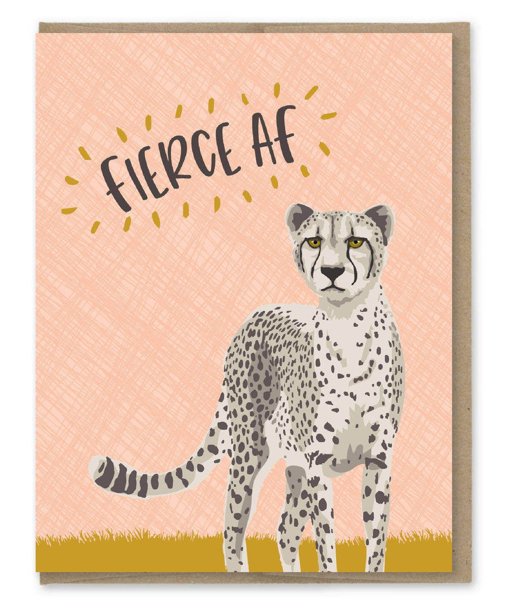 FIERCE AF CARD – Modern Printed Matter