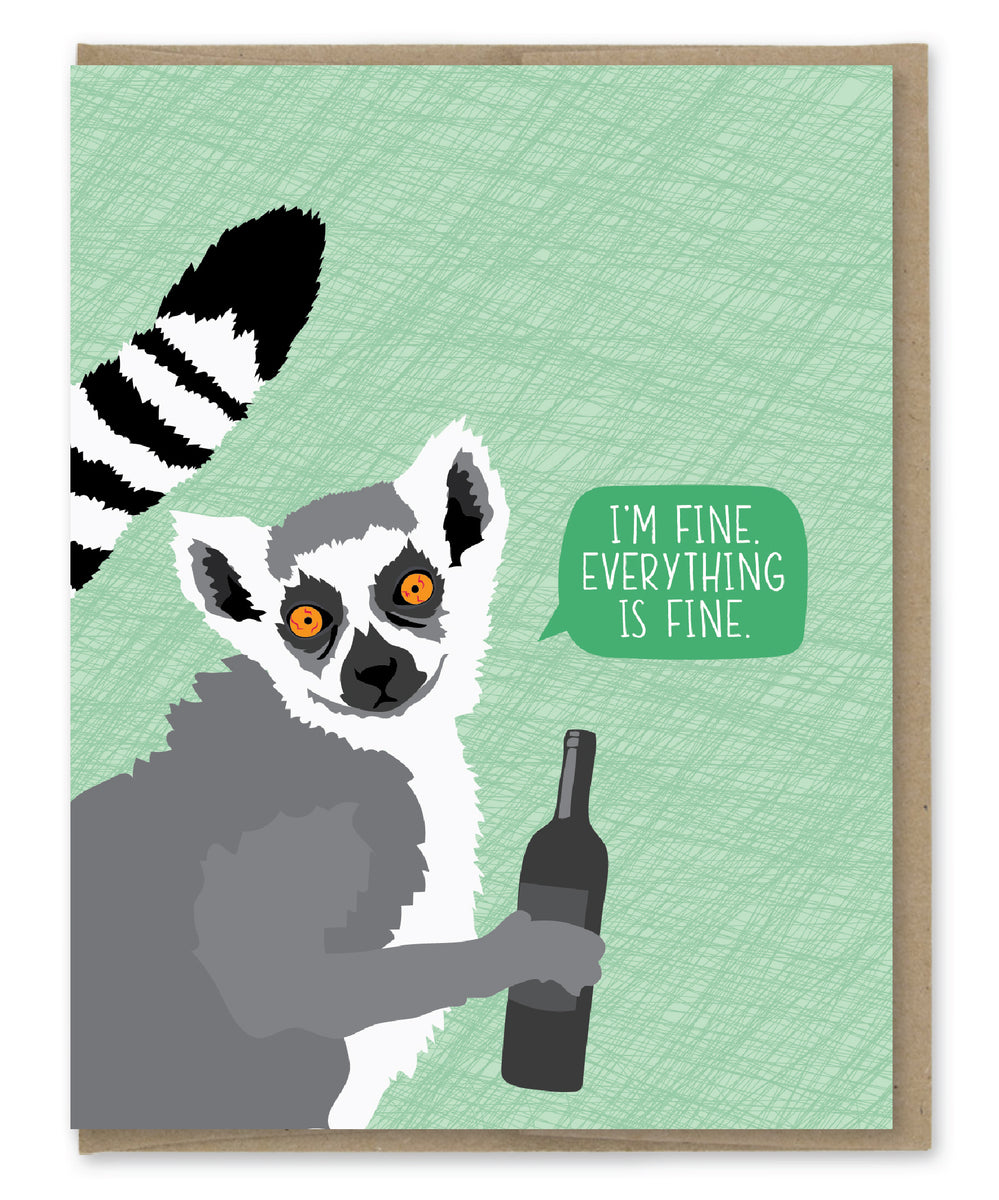 EVERYTHING IS FINE CARD – Modern Printed Matter