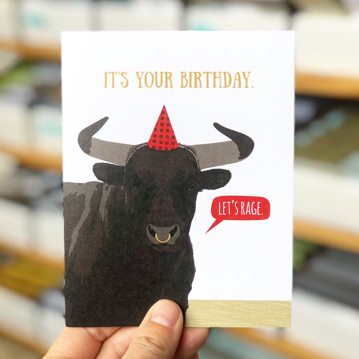 LET'S RAGE BIRTHDAY CARD – Modern Printed Matter