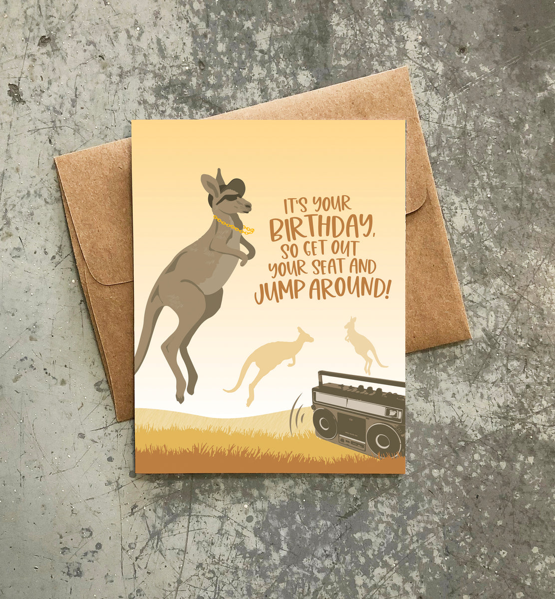 JUMP AROUND BIRTHDAY CARD – Modern Printed Matter
