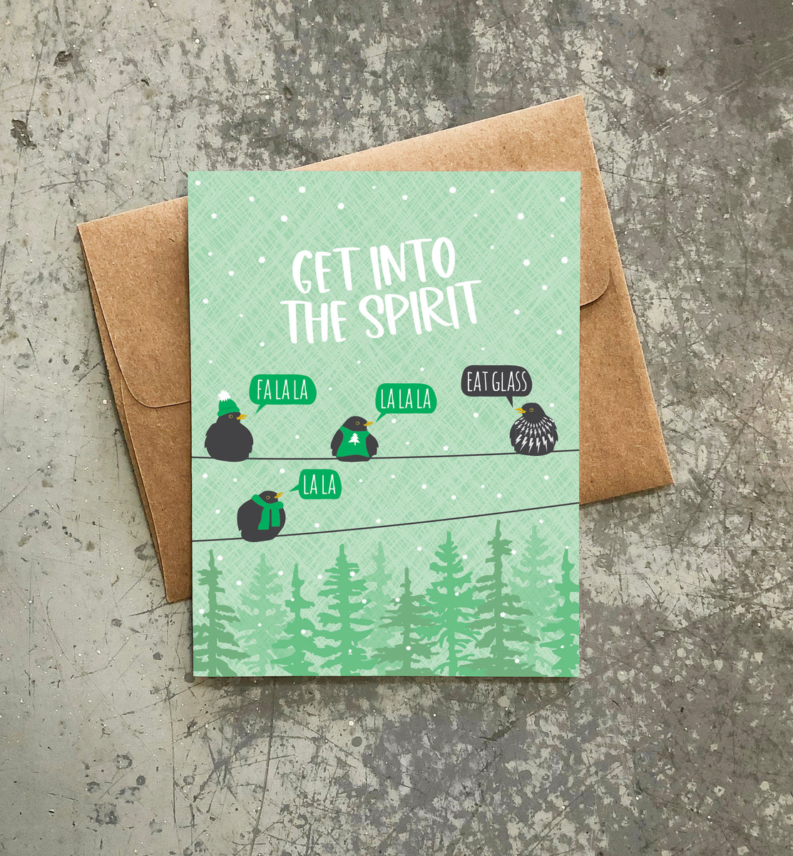 EAT GLASS HOLIDAY CARD – Modern Printed Matter