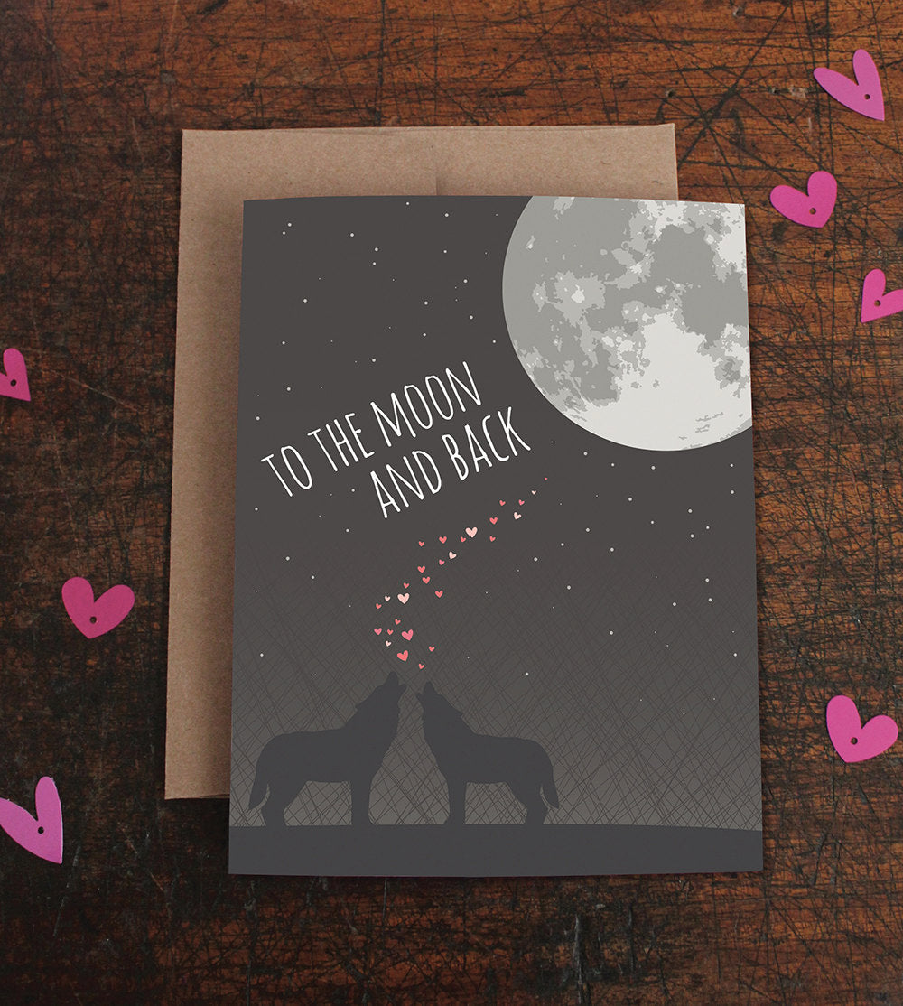 MOON AND BACK CARD – Modern Printed Matter