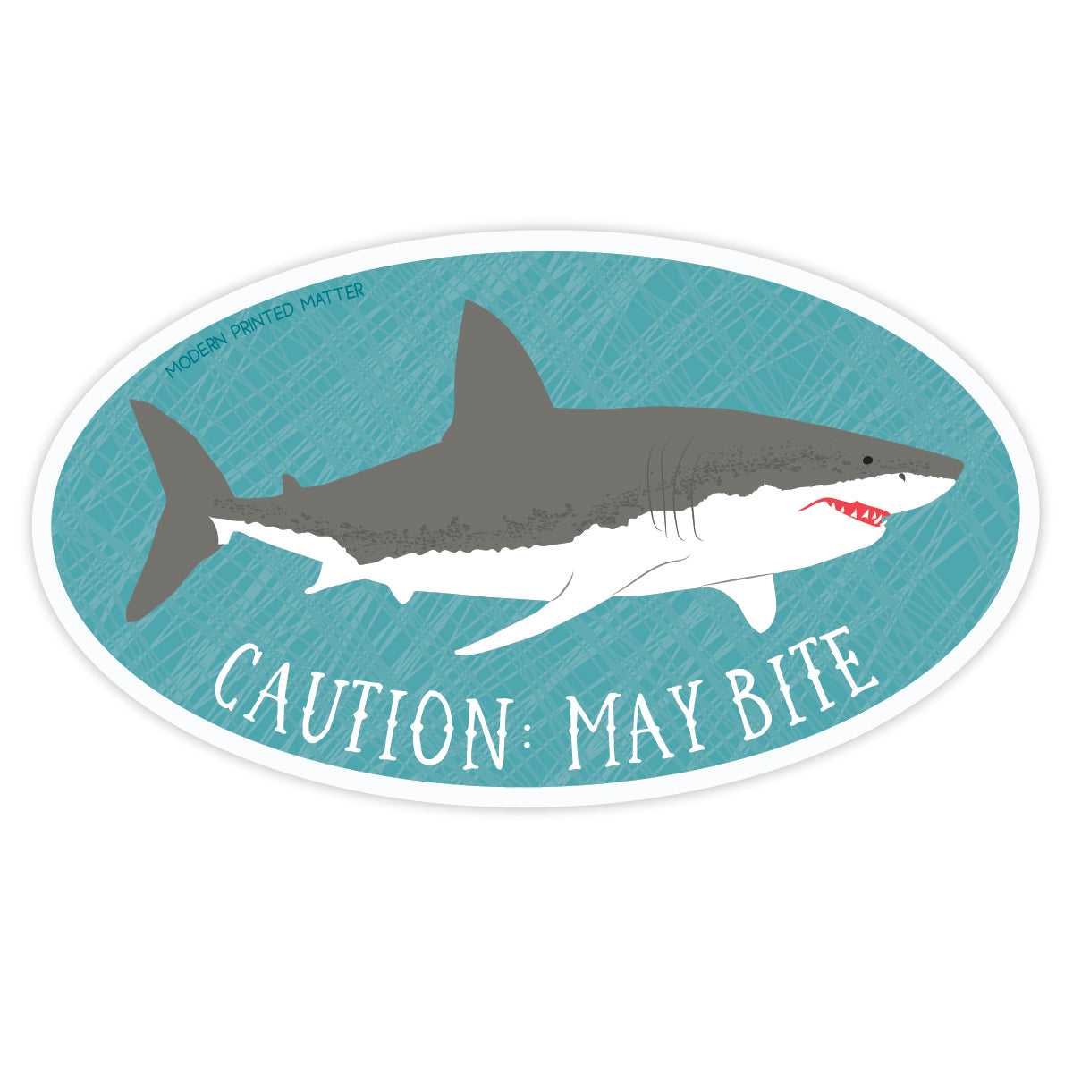 CAUTION MAY BITE STICKER – Modern Printed Matter