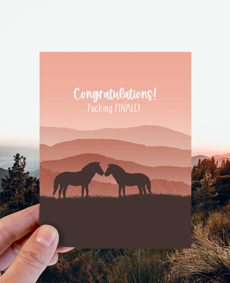 FINALLY WEDDING CARD – Modern Printed Matter